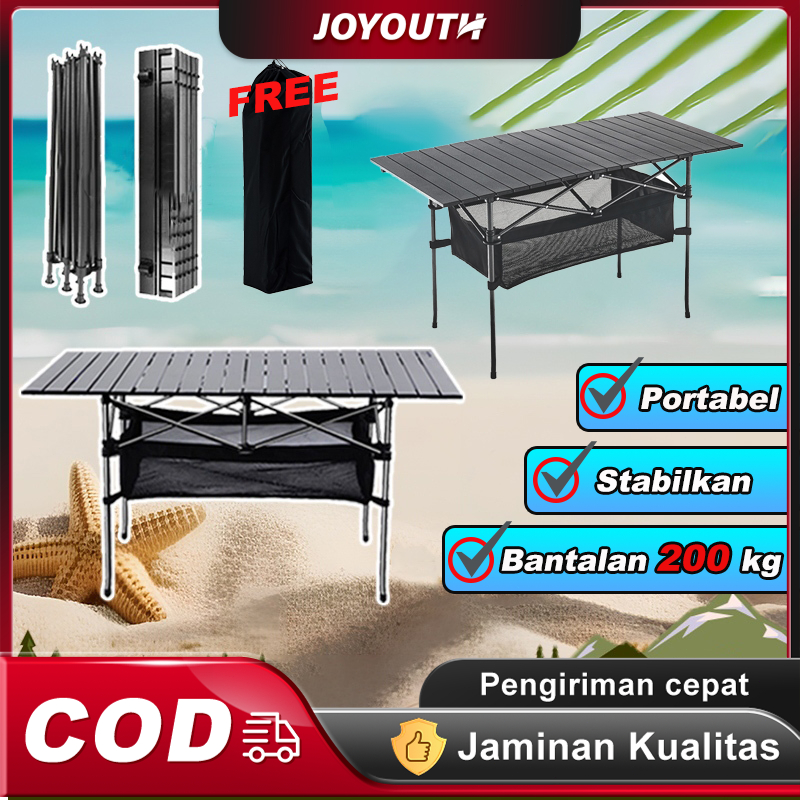Jual JOY Meja Lipat Outdoor Aluminium Meja portabel stabil Meja Lipat ...