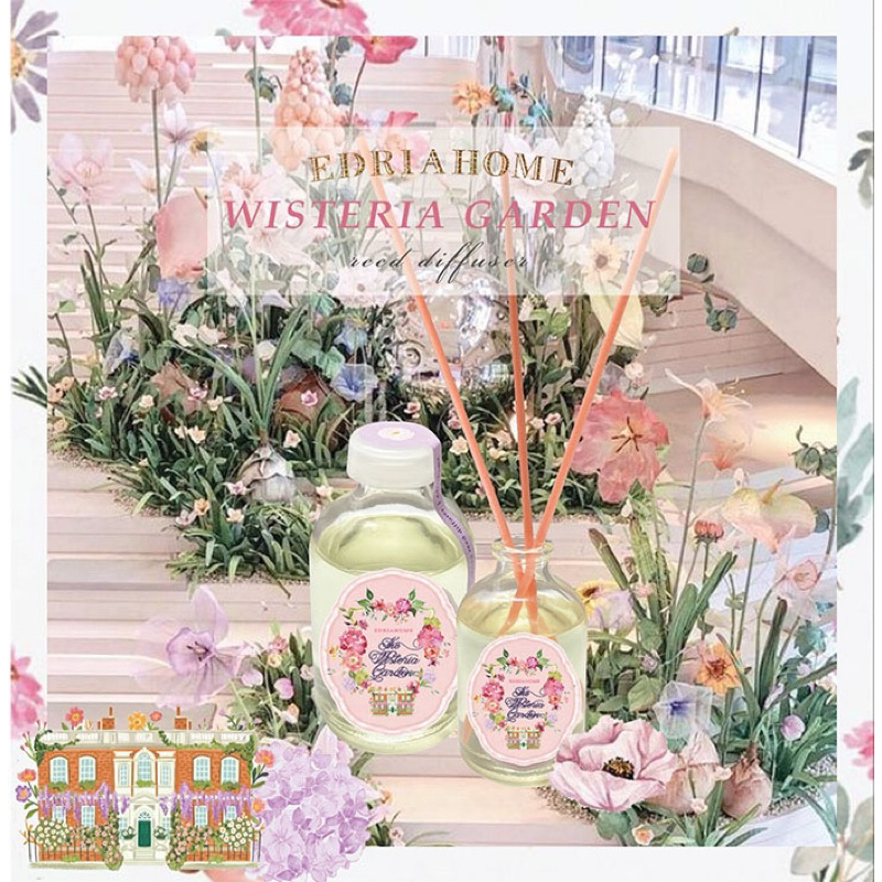 Jual Edriahome Reed Diffuser Bridgerton Wisteria Garden / Room Perfume ...