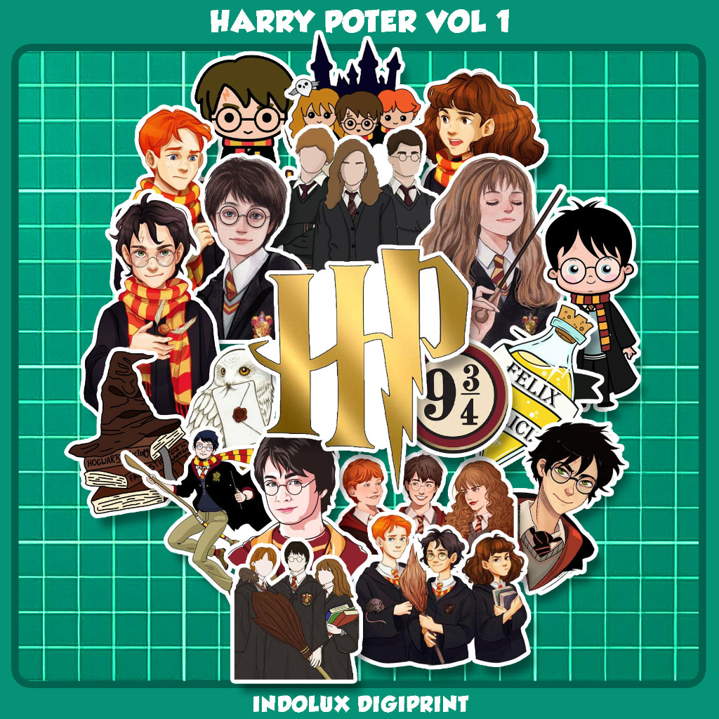 Jual Stiker Potter Head Aesthetic Lucu Sticker Pack Cartoon Magic ...