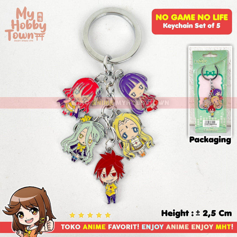 Jual Gantungan Kunci Anime No Game No Life Sora Shiro Stephanie Dola ...
