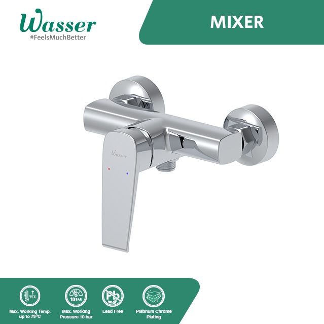 Jual Wasser Shower Mixer | MSW-P200 with PolyTherm+ Technology | Shopee ...