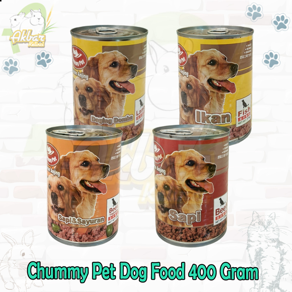 Jual Makanan Anjing Chummy Pet dog food kaleng 375 gram Rasa beef/lamb ...
