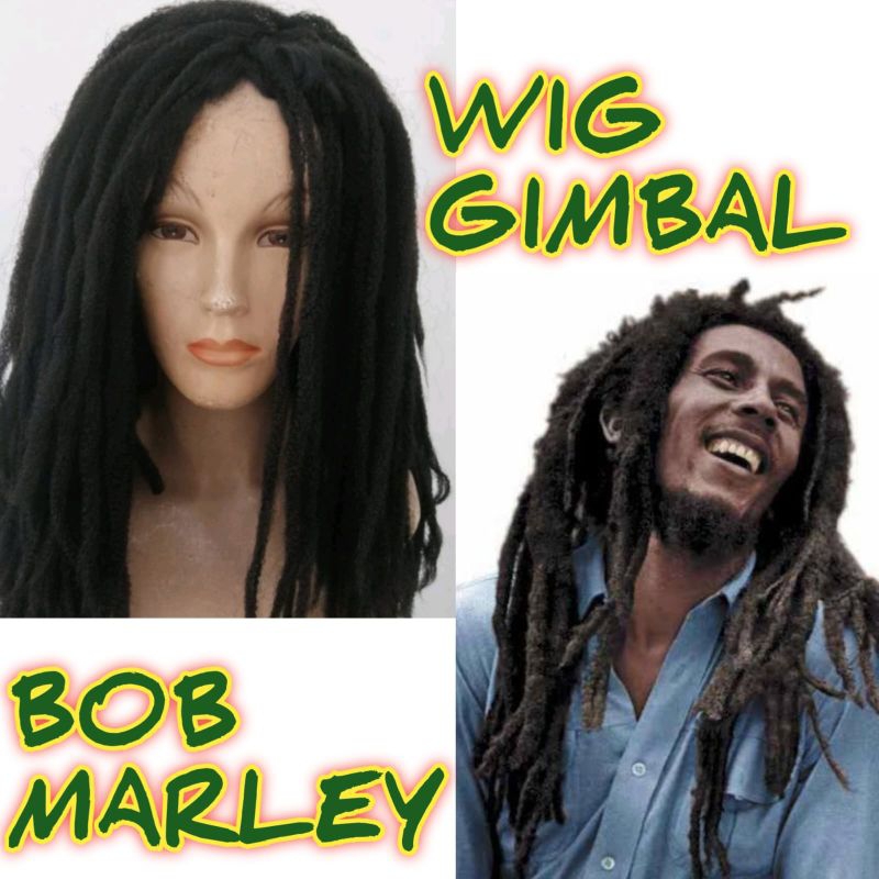 Jual Wig Pria Rambut Gimbal Warna Hitam Natural Model Penyayi Bob ...