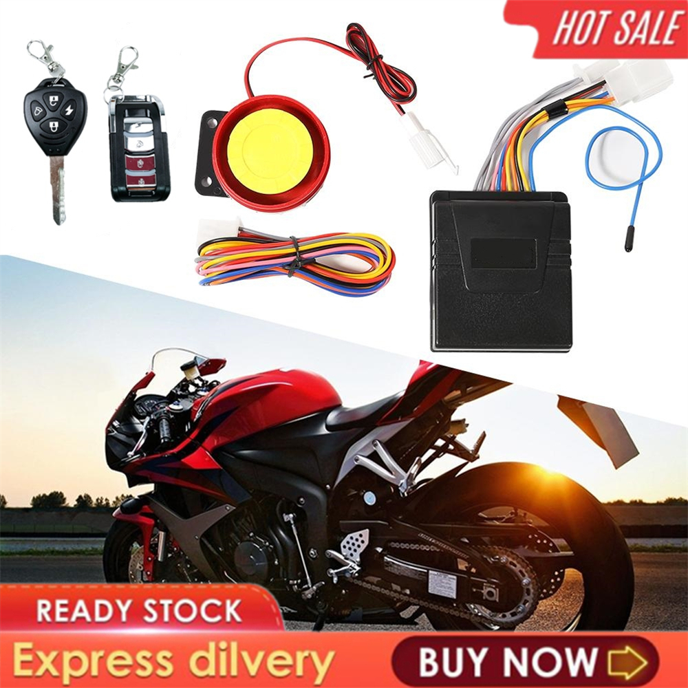 Jual Universal Motorcycle Alarm System Anti-Theft Security Remote ...