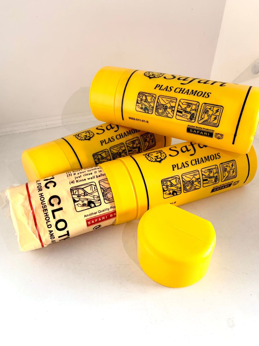 Jual SAFARI Lap Kanebo Jumbo Besar Tebal Super Plas Chamois Yellow Box ...