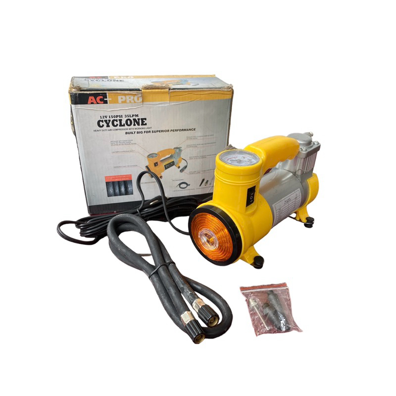 Jual CYCLONE Inflator Pompa Angin Ban Kompresor Angin 150PSI 12V Kuning ...