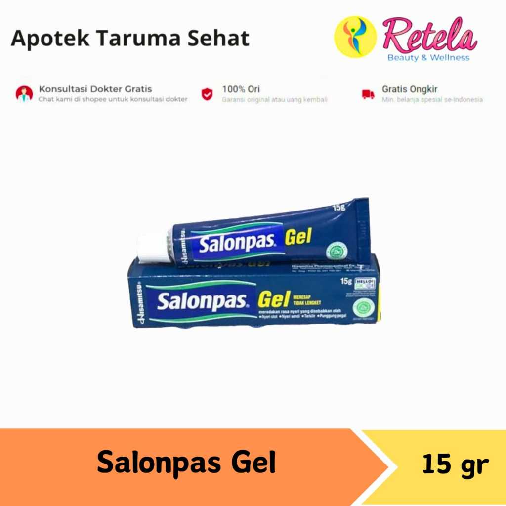 Jual SALONPAS GEL 15 GRAM - PEGAL NYERI OTOT | Shopee Indonesia