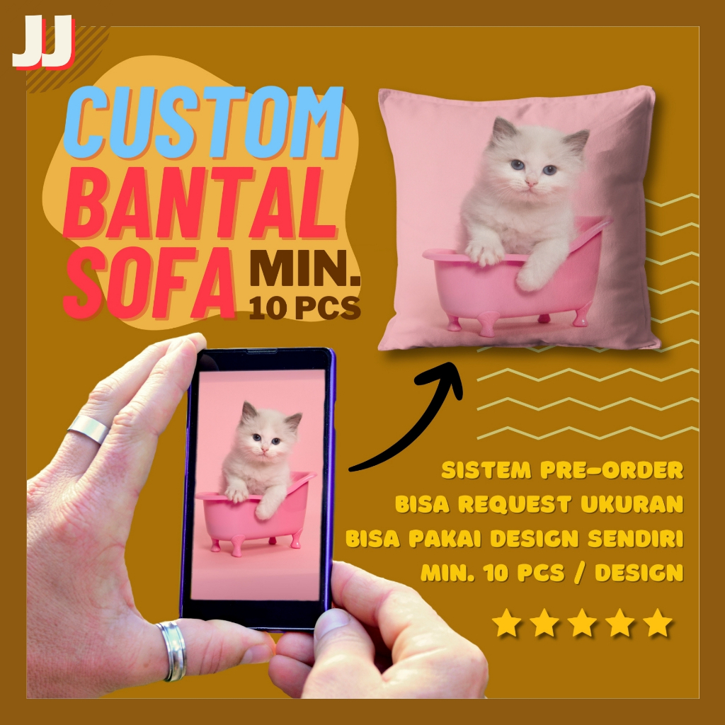 Jual [PRE-ORDER] CUSTOM BANTAL SOFA / BANTAL TIDUR ANAK PRINT MIN.10 ...