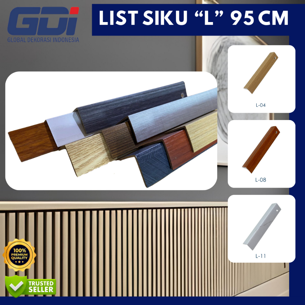 Jual LIST SIKU L WPC WALL PANEL UKURAN 95 CM | PENUTUP WALL PANEL WPC ...