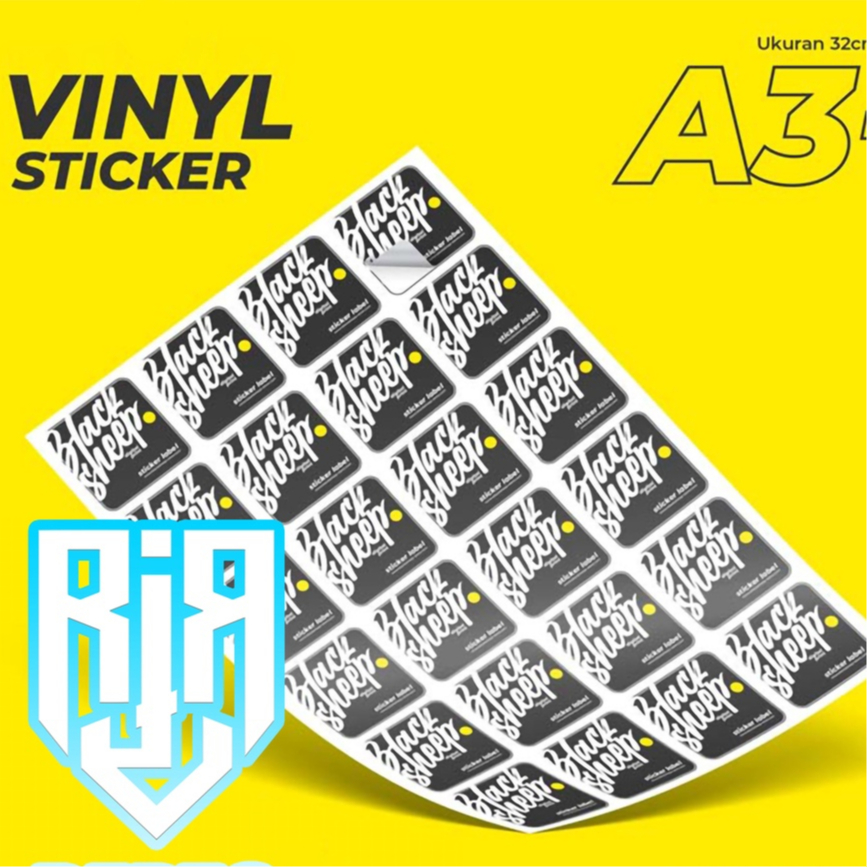 Jual Stiker Vinyl A3 Label Kemasan Produk (Non Cutting) | Shopee Indonesia