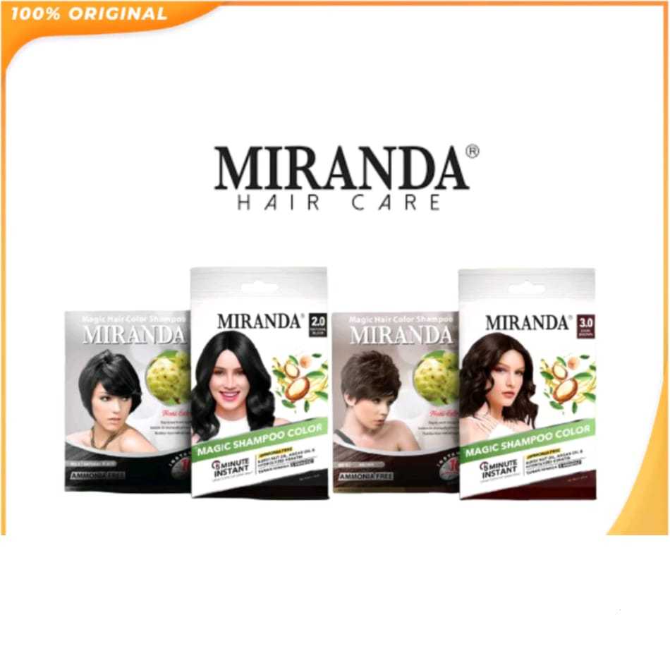 Jual Miranda Magic Hair Color Shampoo 30ml | Shopee Indonesia
