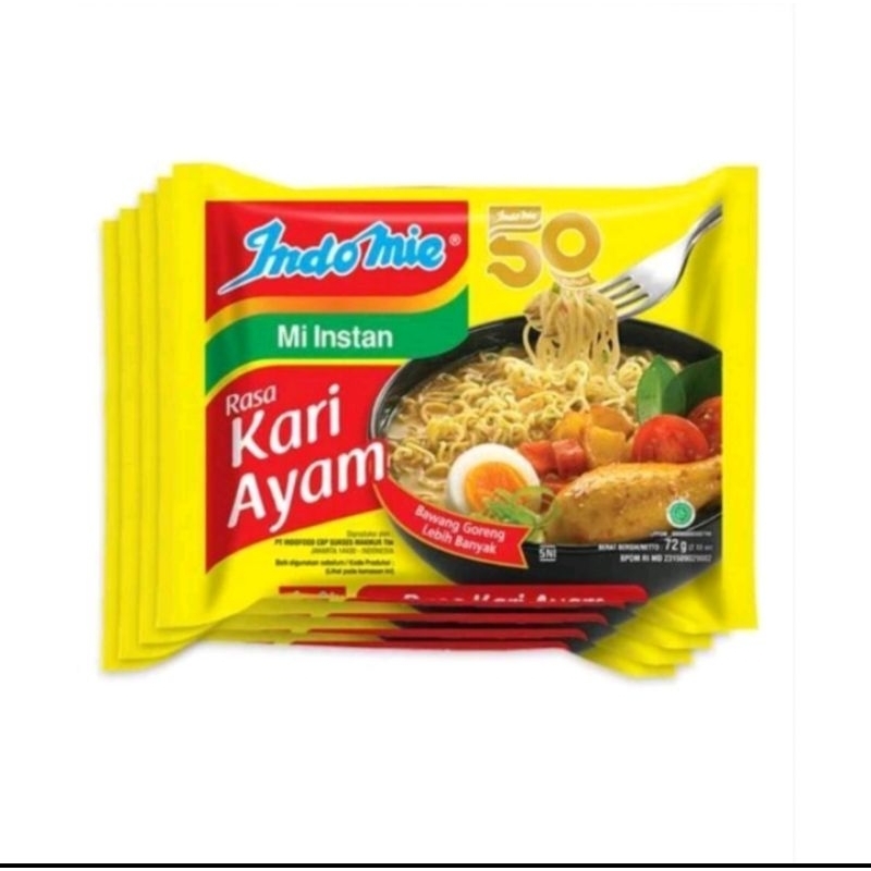 Jual MURAH.!!! Harga 5 Bungkus - Indomie Kari Ayam - Mie Instan ...