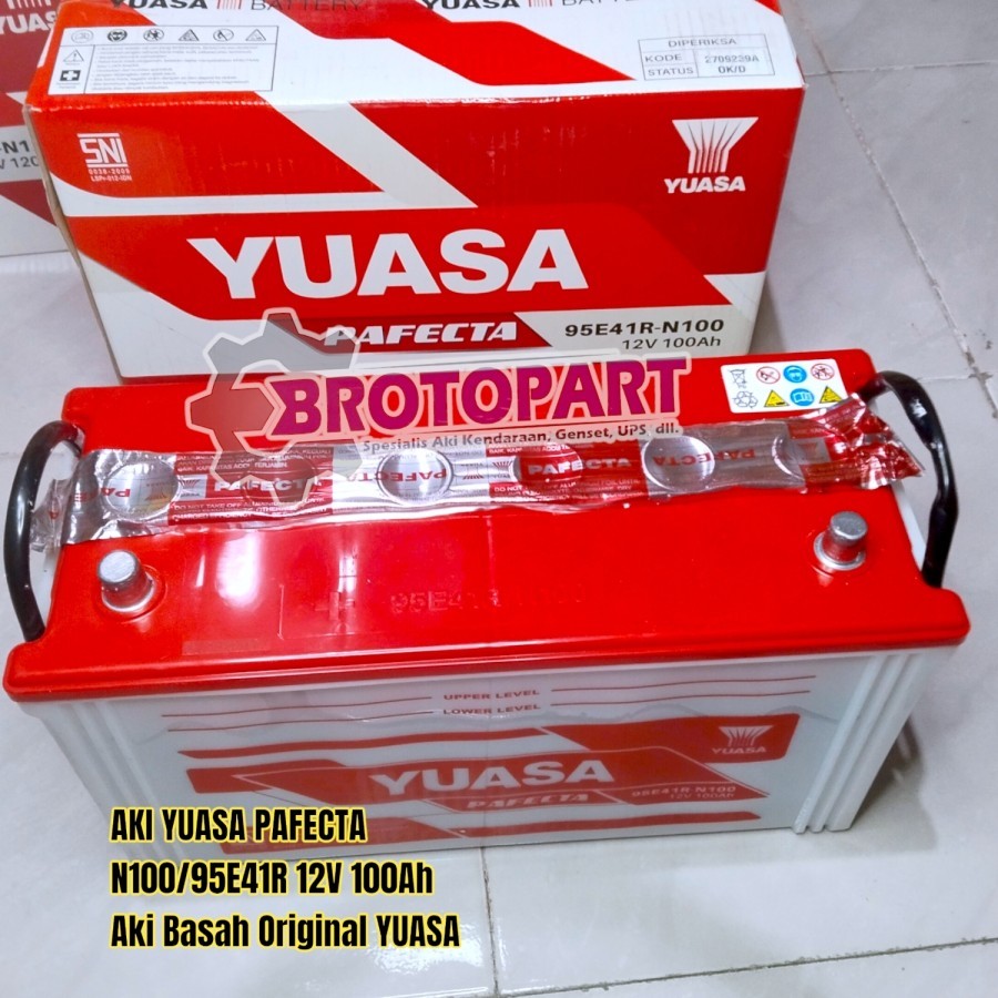 Jual Aki Mobil YUASA N100 95E41R PF 12v 100Ah Aki Basah Original YUASA | Shopee Indonesia