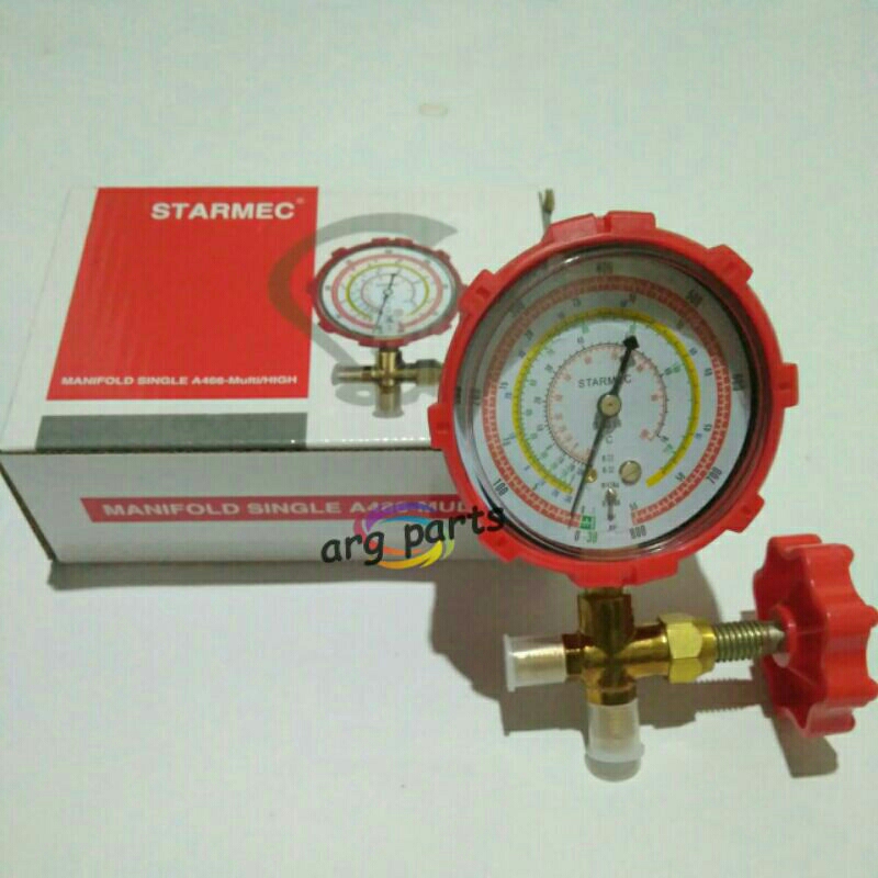 Jual MANIFOLD SINGGLE R22 R32 R410 HIGH PRESSURE SINGGLE MANIFOLD ...