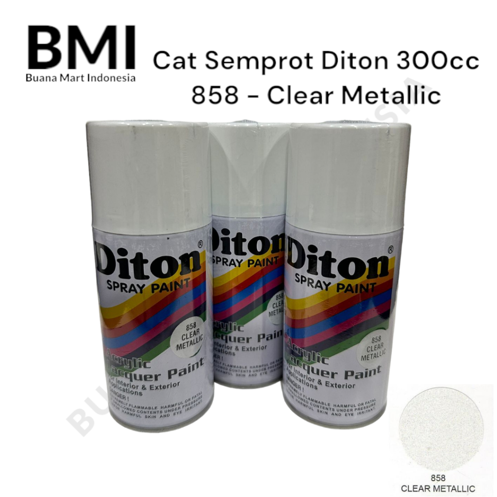 Jual Pilox DITON 300cc | 858 Clear Metallic 300ml | Pilok Cat Semprot | Pylox Spray Paint | (1PC ...