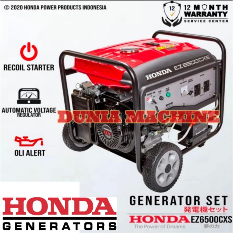Jual mesin genset Honda EZ 6500 CXS 5000 watt dengan engine GX 390 ...