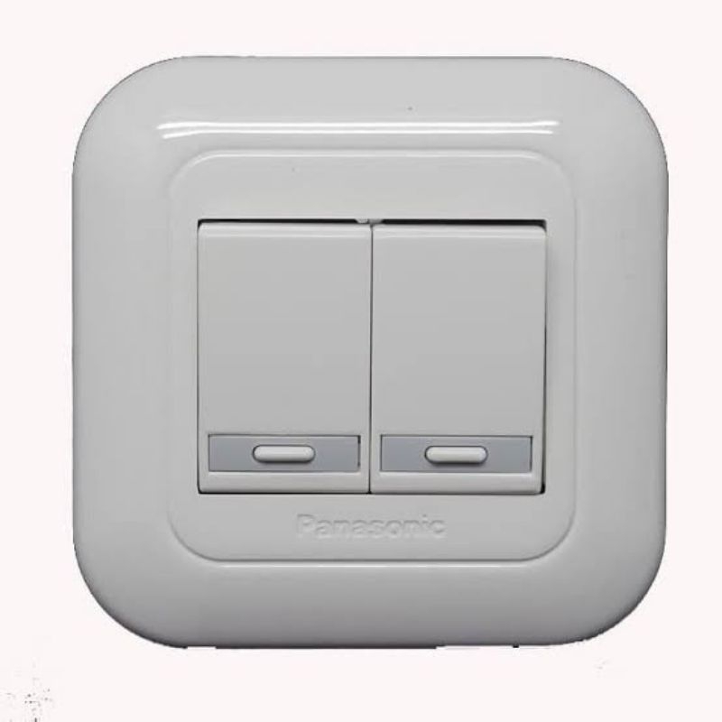 Jual Panasonic saklar seri/double 2 gang wej78029+wej5531 wide series ...