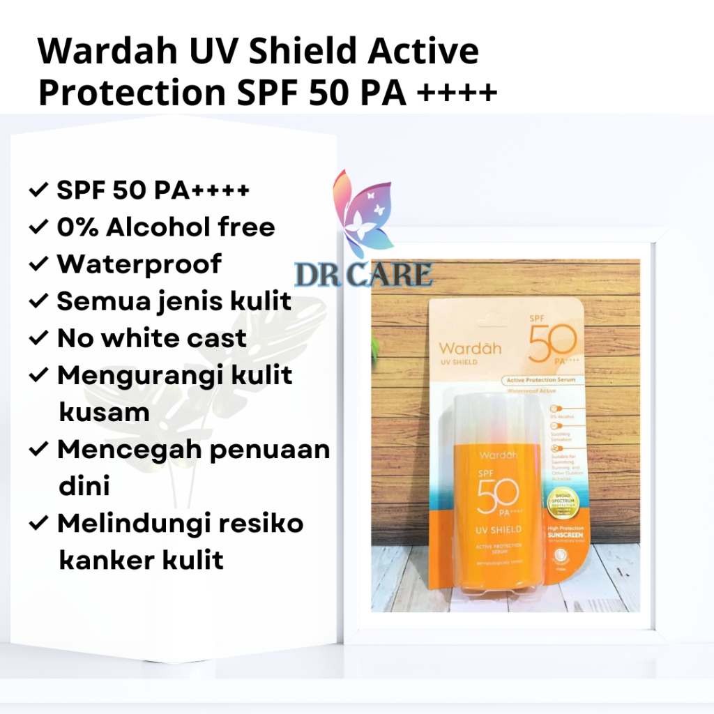 Jual Wardah UV Shield Active Protection SPF 50 PA ++ 35 ml-0% Alkohol ...