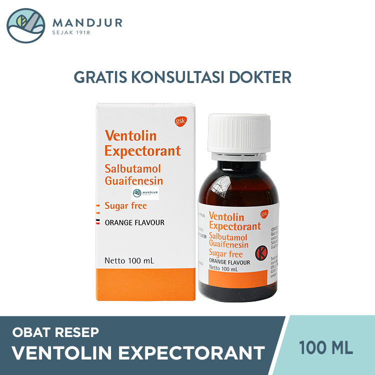 Jual Ventolin Expectorant Sirup 100 mL | Shopee Indonesia