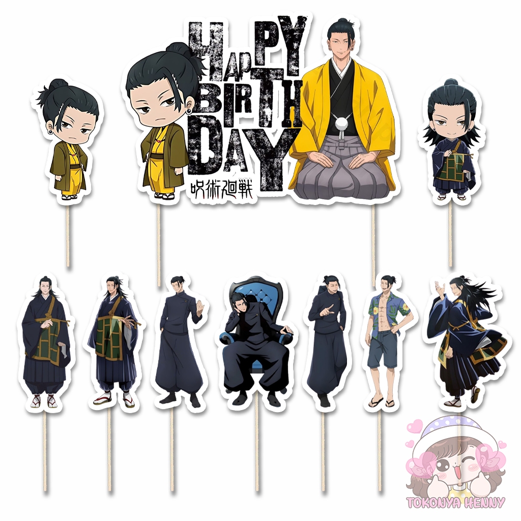 Jual Topper Cake Hiasan Kue Ulang Tahun motif JUJUTSU KAISEN ANIME ...