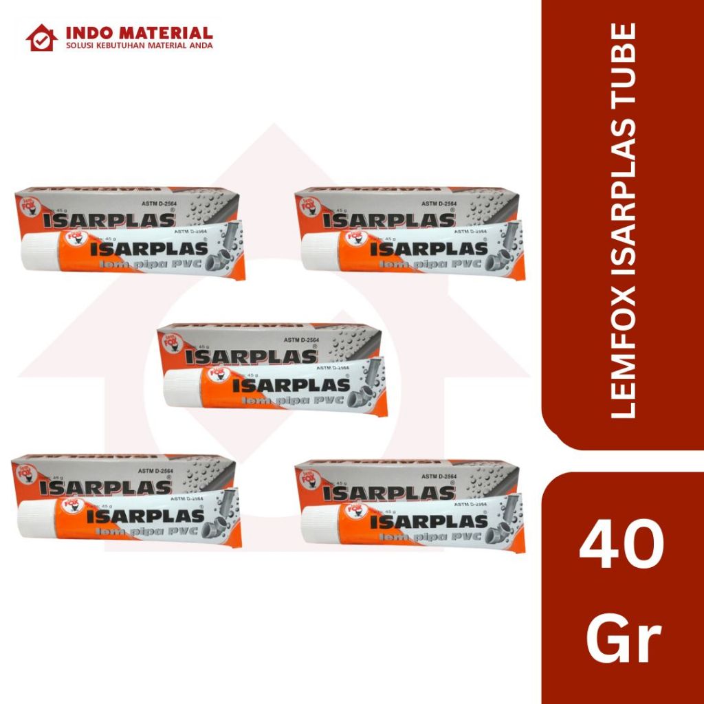 Jual Lem Pipa Fox Isarplas Tube 40 gr | Lem Pipa PVC Terbaik | Shopee Indonesia