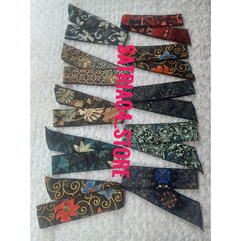 Jual MINI SCARF MOTIF BATIK/SYAL MINI LEHER/BANDO MODEL KOREA FASHION ...
