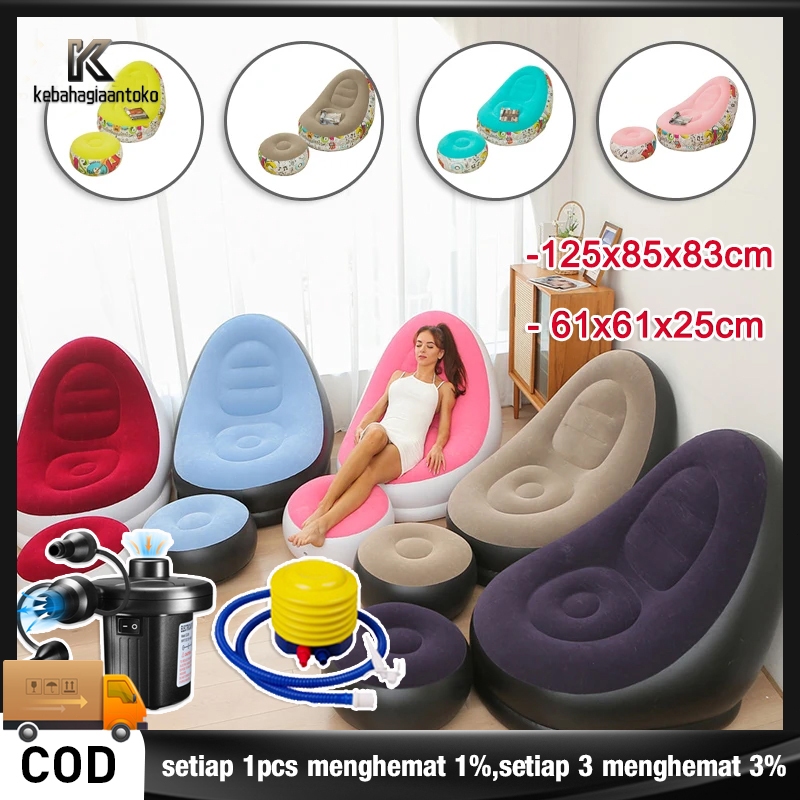 Jual Sofa Santai Angin Intime/ Kursi Santai Dengan Sandaran Kaki/Kursi Dek Malas Lipat Kursi ...