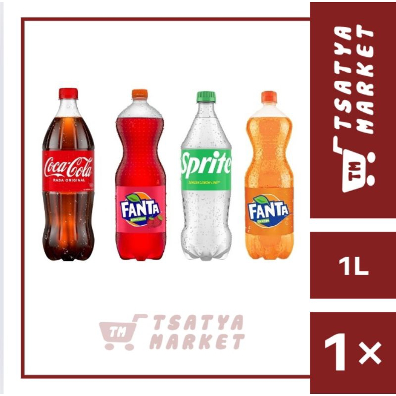 Jual SOFT DRINK COLA / FANTA / SPRITE UKURAN 1 LITER | Shopee Indonesia