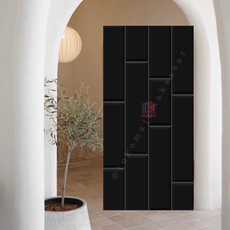 Jual Tegel Keramik Dinding 25x50 PREMIERE PDZ87451 Black Bata Hitam ...