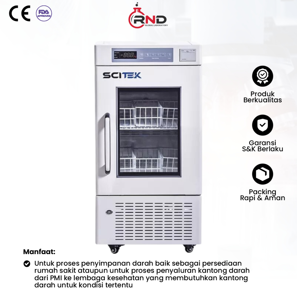 Jual Kulkas Blood Bank Darah SCITEK Refrigerator With Auto Defrost For ...