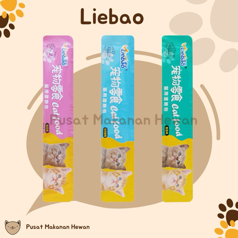 Jual Snack Kucing Creamy Treats LIEBAO 15 gr | Shopee Indonesia