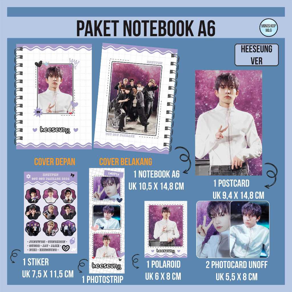 Jual PAKET HEMAT NOTEBOOK ENHYPEN GGU PACKAGE 2024 - FANKIT NOTEBOOK ...
