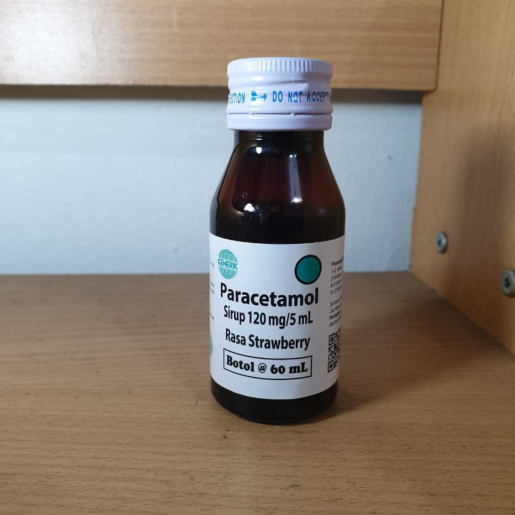 Jual PARACETAMOL MERSI ANAK SIRUP, rasa strawberry 60 ml - Obat demam ...