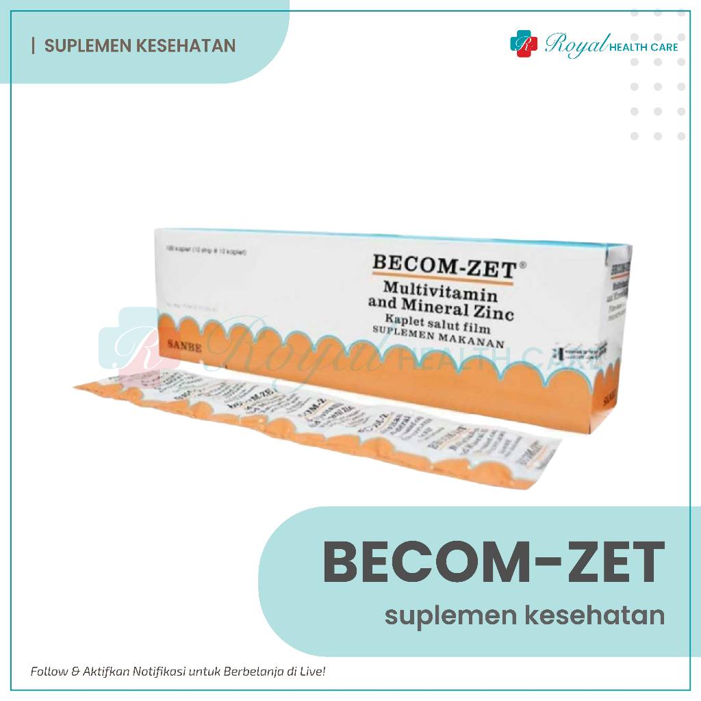 Jual BECOM ZET BOX 100 TABLET Efektif Menjaga Daya Tahan Tubuh | Shopee ...