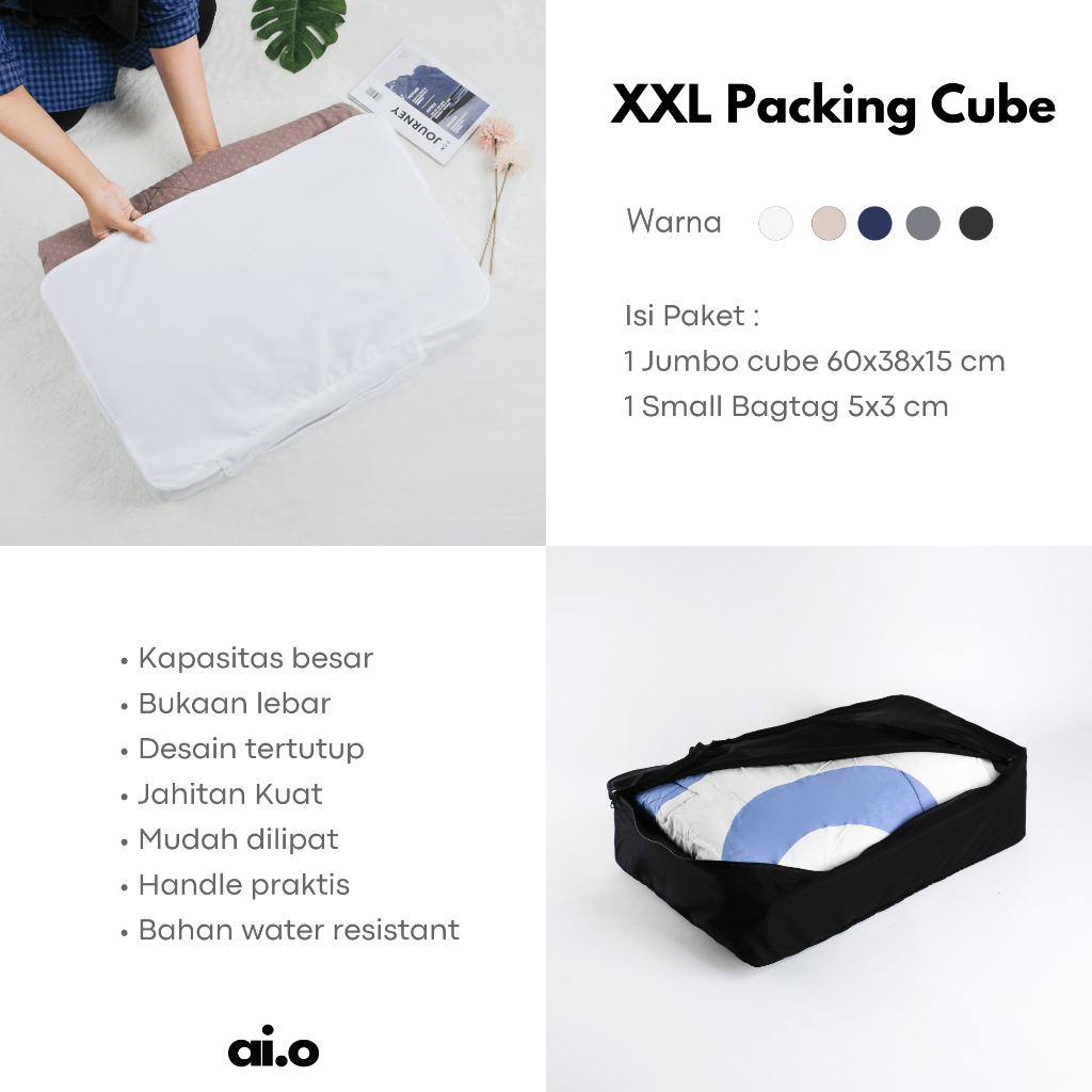 Jual Shp1 AIO XXL Packing Cube Tas Penyimpanan Selimut Bedcover Bantal ...