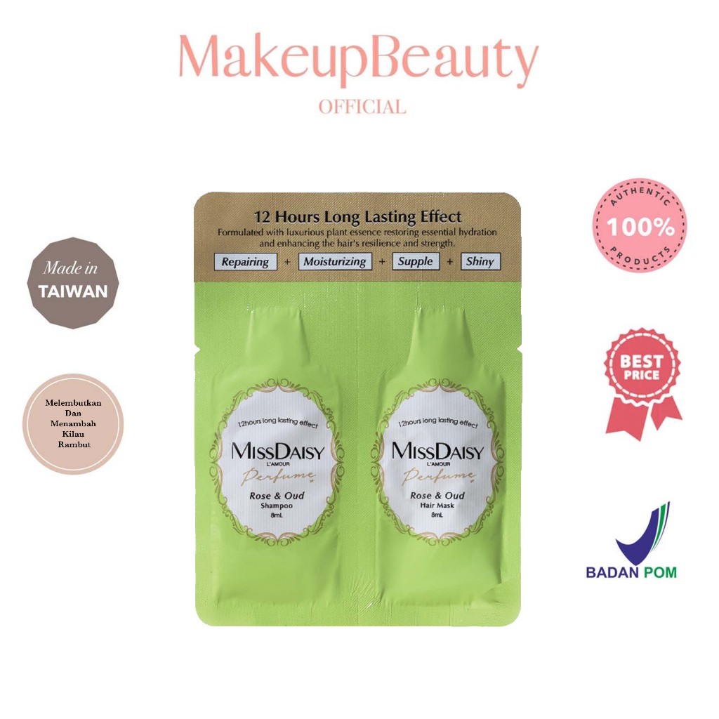 Jual MISS DAISY French Perfume Shampoo Hair Mask Sachet 8ml -| Anti ...