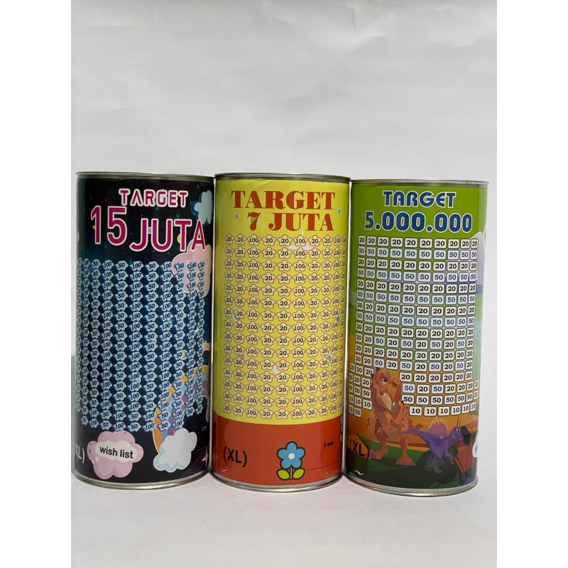 Jual Celengan Target Viral / Celengan target Size XL ( JUMBO ) FREE ...