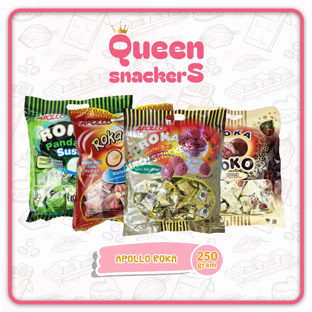 Jual Apollo Roka Wafer Ball Salut Coklat Kacang Snack Cemilan Manis ...