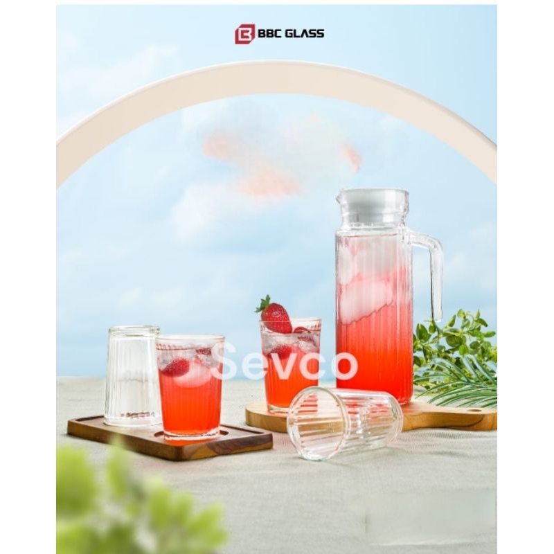 Jual Pitcher Set BBC Teko Set Gelas Set Alat Minum/ Drink Ser ( Isi 5 ...
