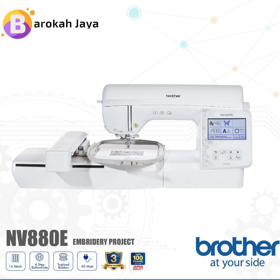 Jual Brother NV880 / NV 880 / NV880E Mesin Bordir Portable | Shopee ...