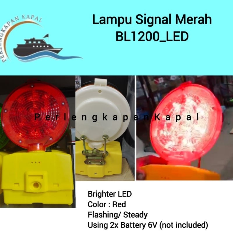 Jual Lampu Signal LED lebih terang Merah/ Road Signal Red / Lampu marka ...