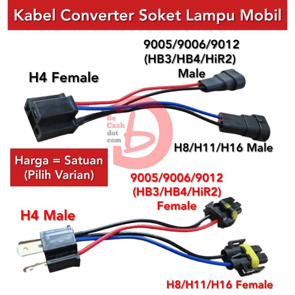 Jual Kabel adapter sambungan Soket Converter Konversi Ubah Soket Lampu ...
