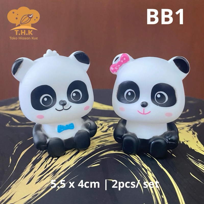 Jual BB1 - Hiasan Kue Cake Topper Figurin Baby Bus Panda Koko Miu Miu ...