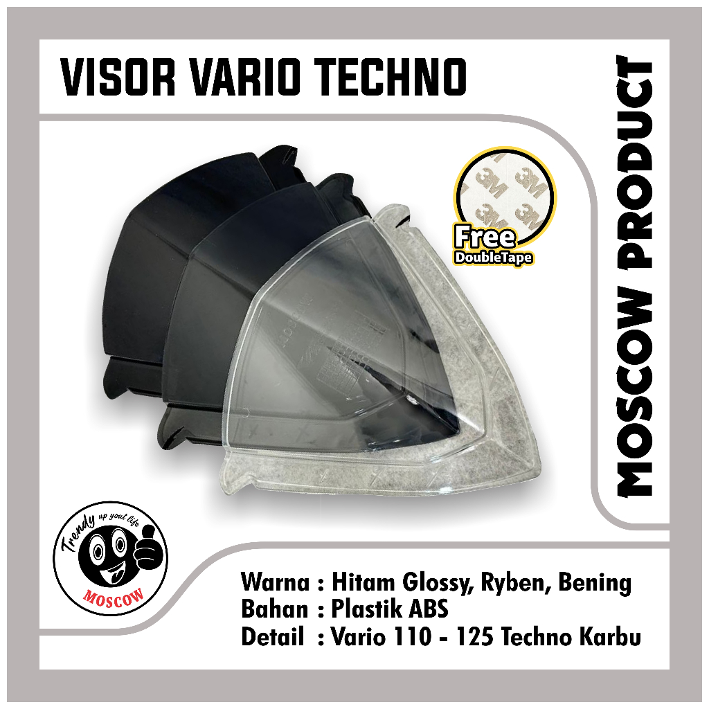 Jual VISOR VARIO 110 DAN VARIO 125 TECHNO OLD WINDSHIELD VARIO 125 ...
