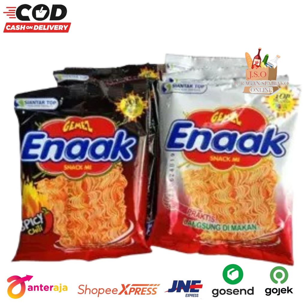 Jual ( JSO ) Mie Gemez Enaak Renceng isi 10 x 18gr Mie Gemes Enak ...