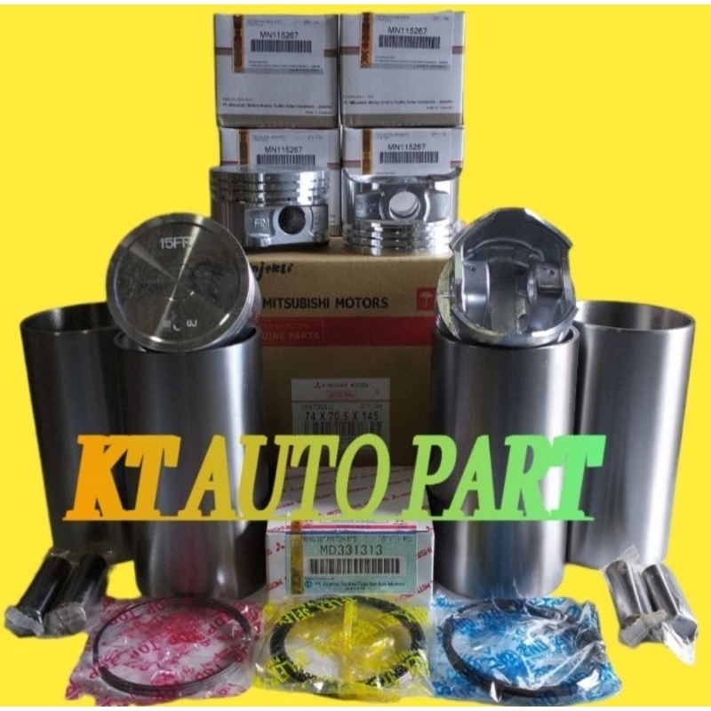 Jual LINER KIT LINER SET BORING KOMPLIT T120SS INJEKSI 4G15 ORIGINAL ...
