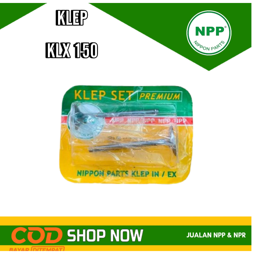 Jual KLEP KLX 150 NPP// PAYUNG KLEP VALVE IN/EX PREMIUM KLEP SET ...