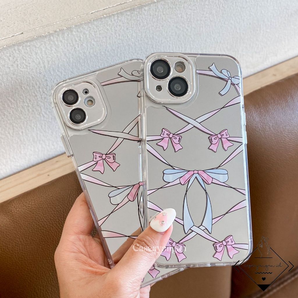 Jual Mirror Ribbon Case For IP (11 - 15) 11 12 13 14 15 PRO MAX Casing ...