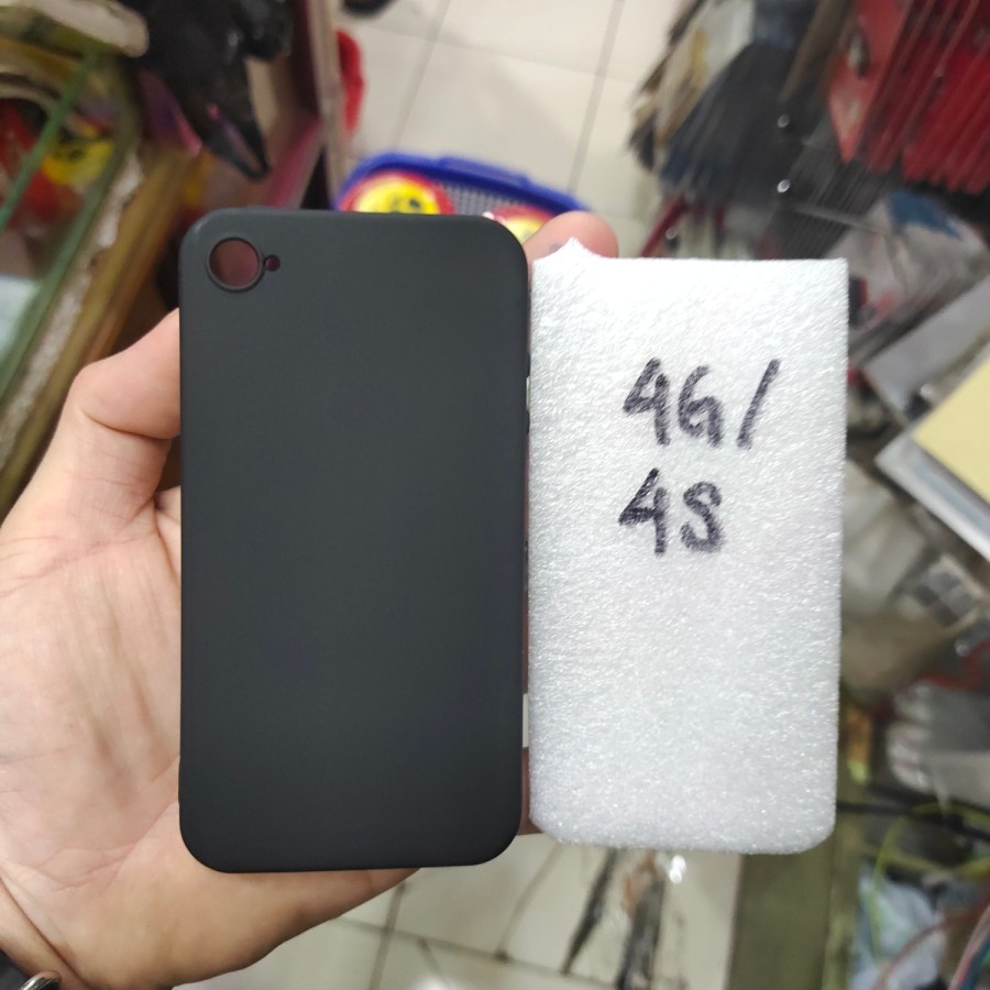 Jual IPHONE 4G / 4S karet softcase silikon karet hitam mantap | Shopee ...