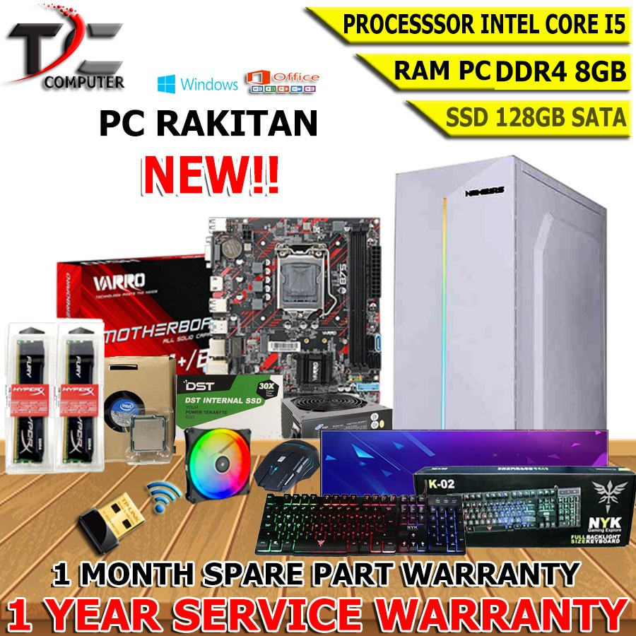 Jual PC / cpu Rakitan intel Core i5 + Monitor 19" - siap pakai | Shopee Indonesia